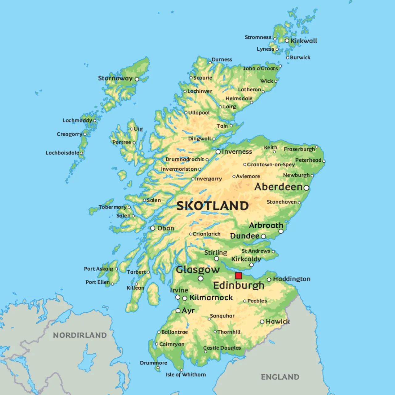 Skotland kort